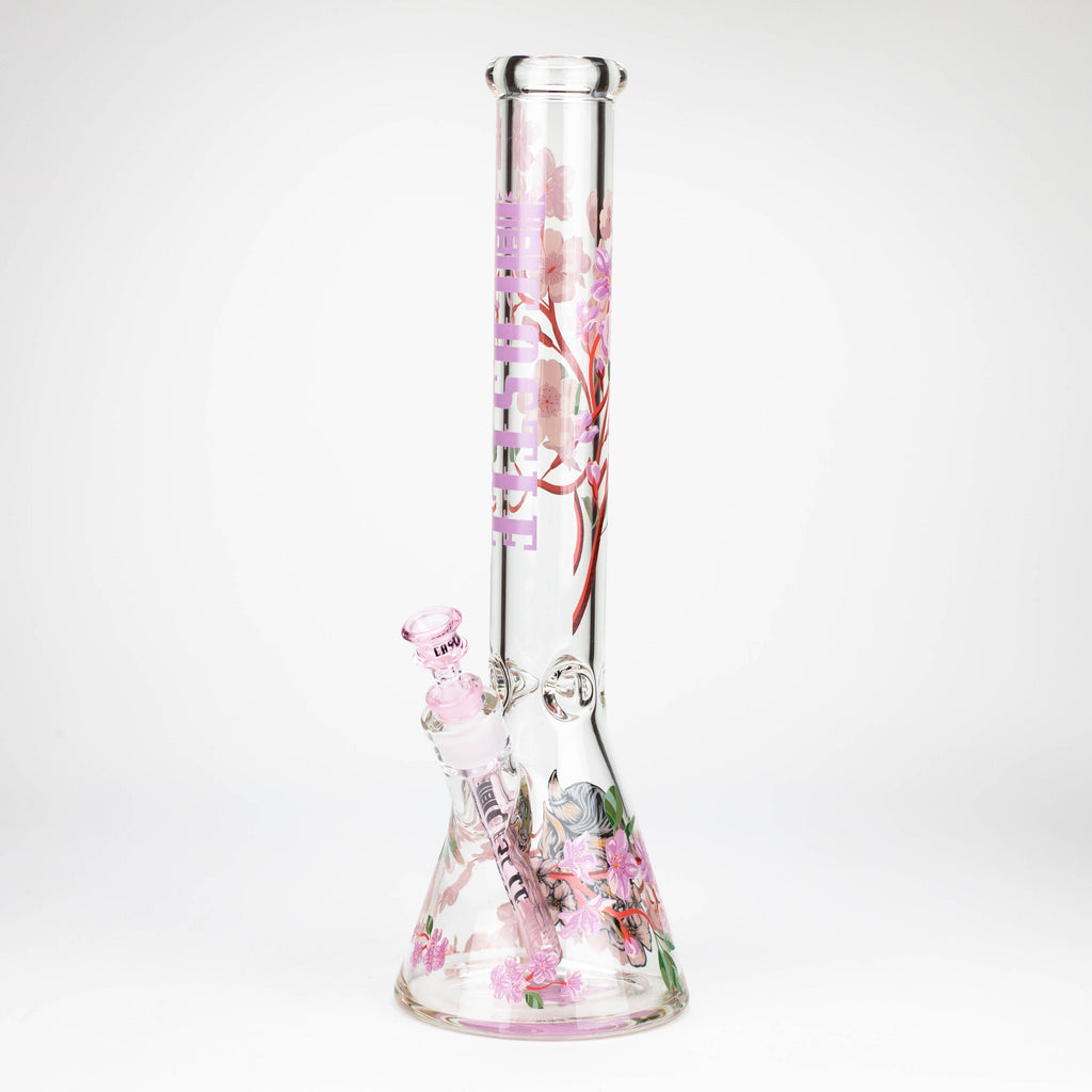 Castle Glassworks | 16" Cherry Blossom Beaker Bong – Blaze Boutique