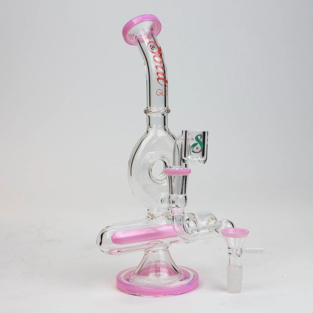 Soul Glass Donut Recycler Dab Rig Hybrid And Inline Diffuser