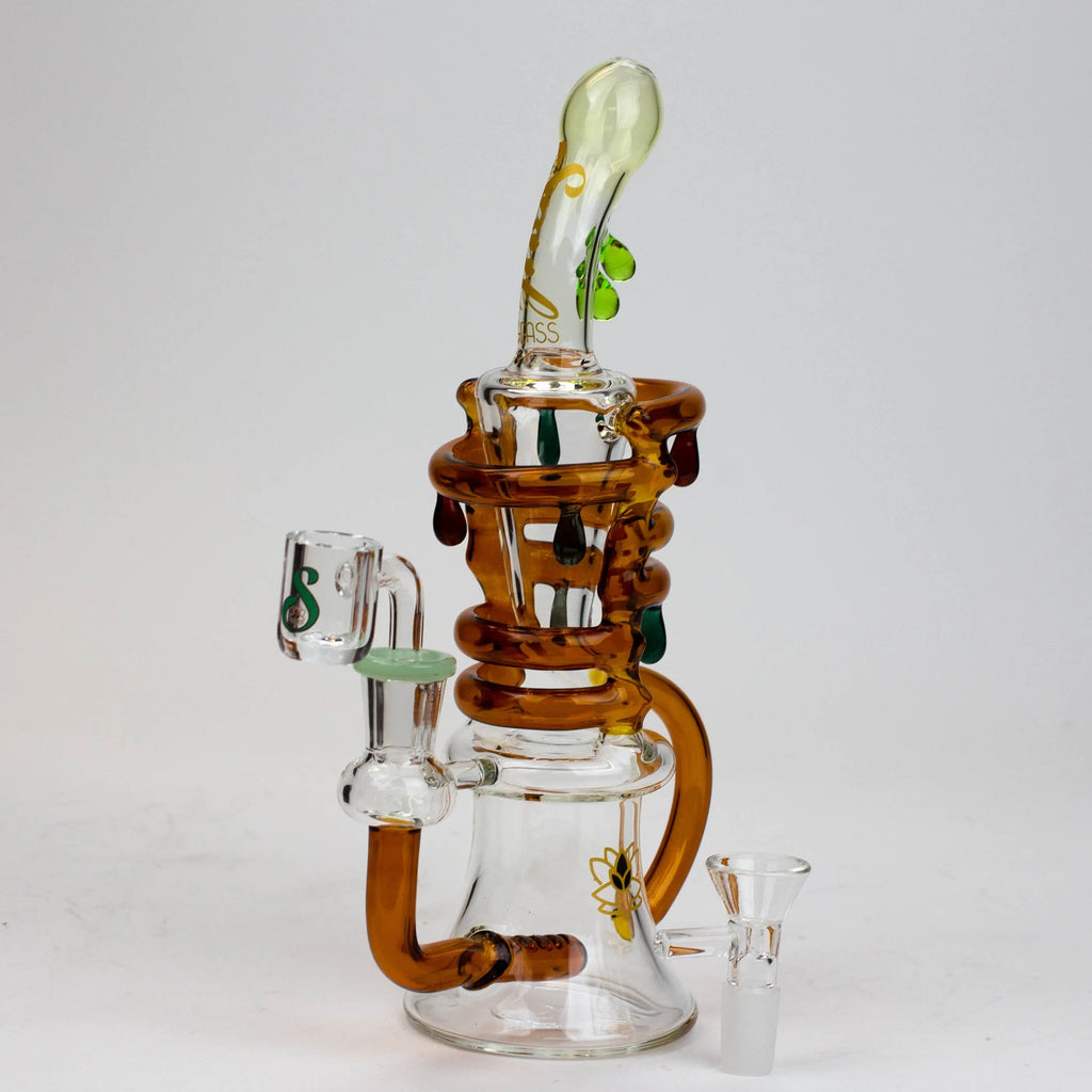 Soul Glass Vortex Recycler Dab Rig With Inline Diffuser Blaze