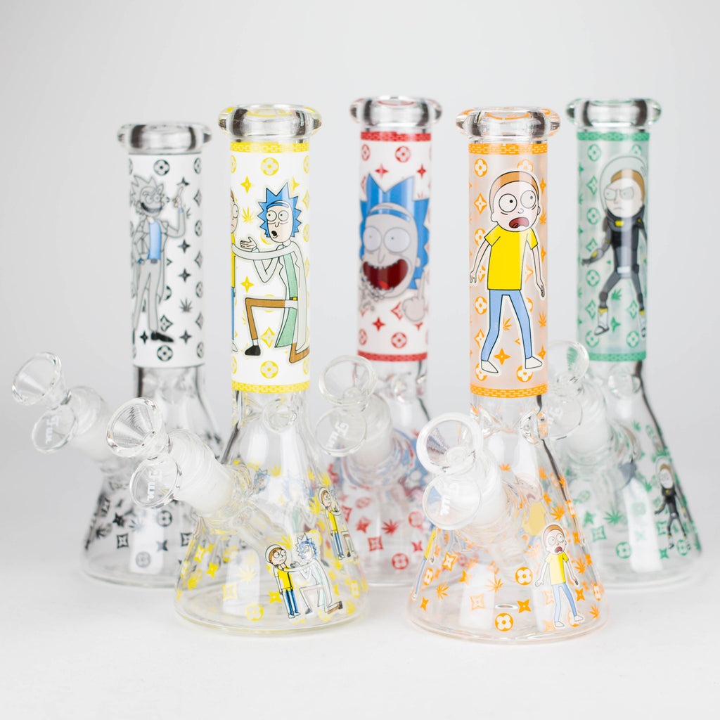 8" Rick And Morty Beaker Bong | Glow In The Dark Edition – Blaze Boutique