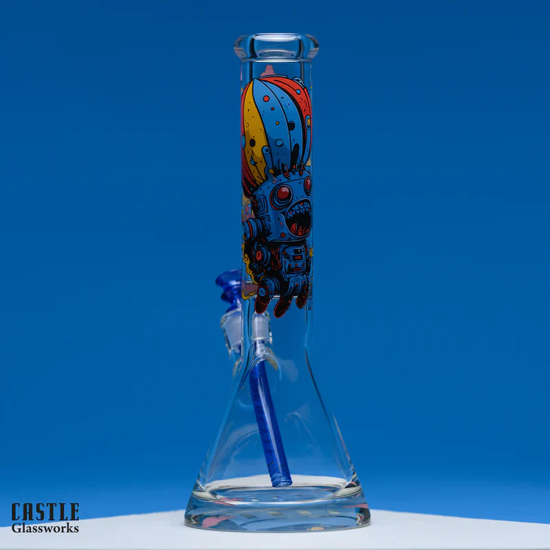 Castle Glassworks | 14" Digital Dreams Beaker Bong – Blaze Boutique