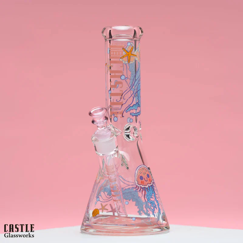 Castle Glassworks | 12" Jelly Fish Beaker Bong – Blaze Boutique