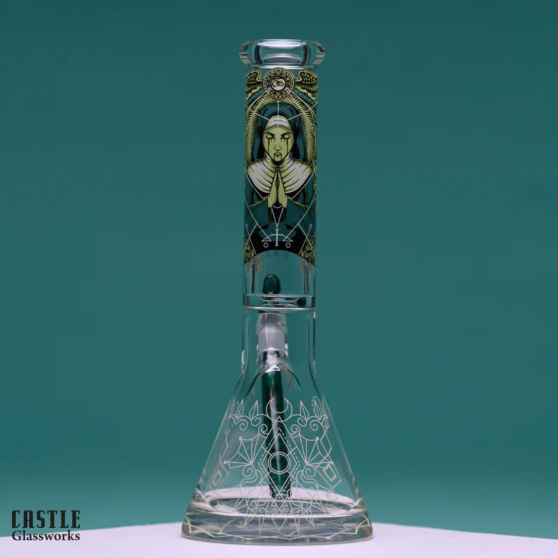 Castle Glassworks | 14" Occult Beaker Bong – Blaze Boutique