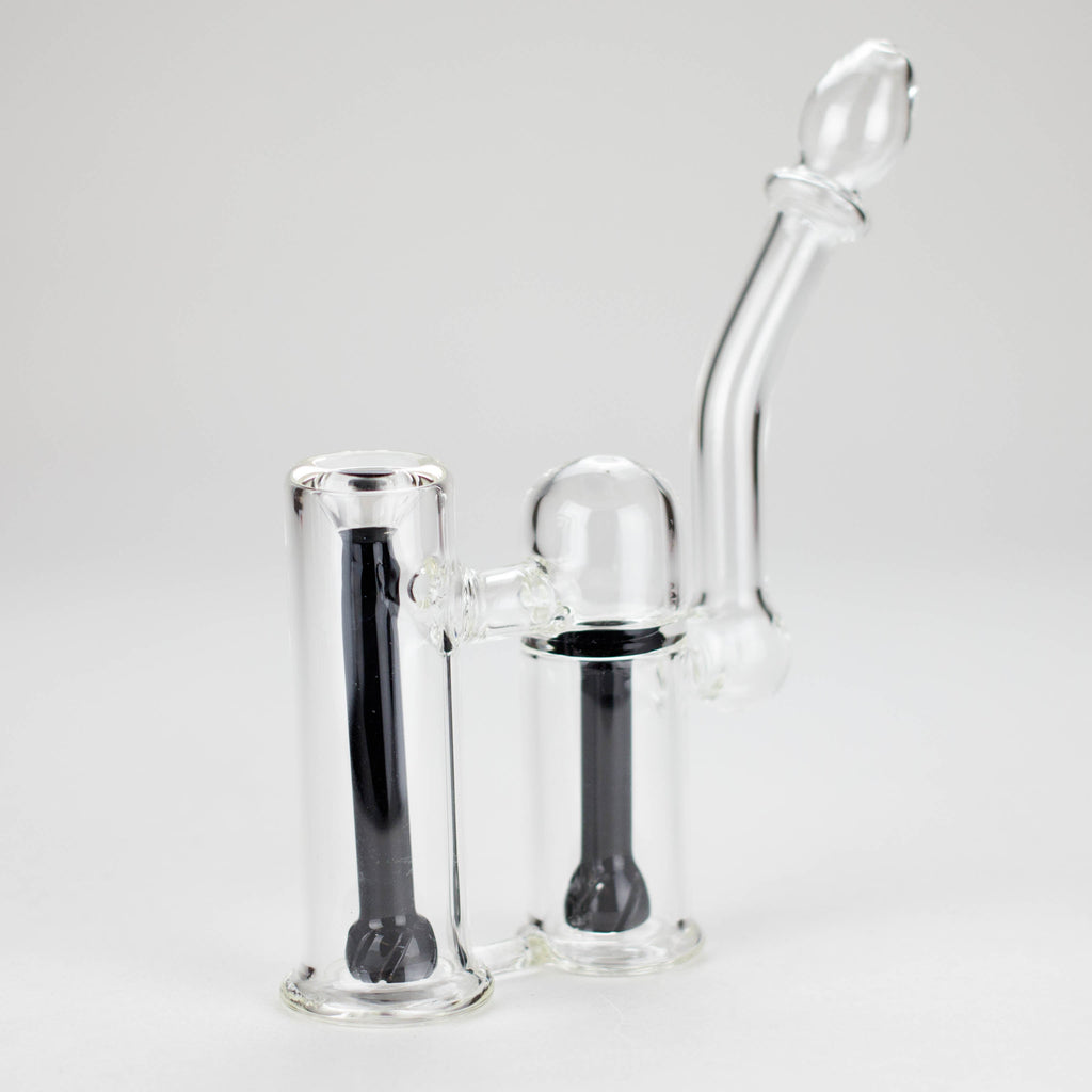 6″ Clyde Bubbler | Dual Chamber Mini Bong – Blaze Boutique