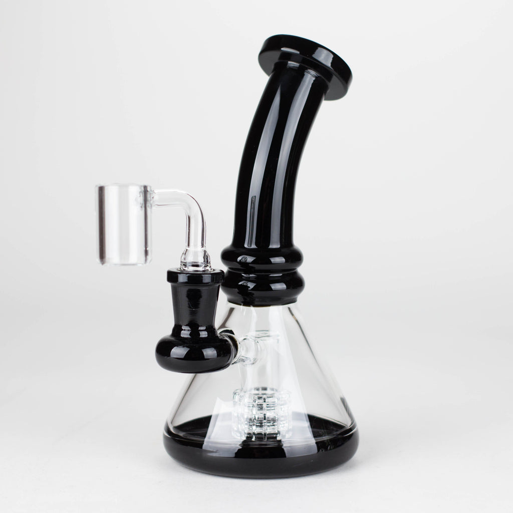 7" Dab Rig Hybrid With Showerhead Perc | Mini Perc Dab Rig – Blaze Boutique