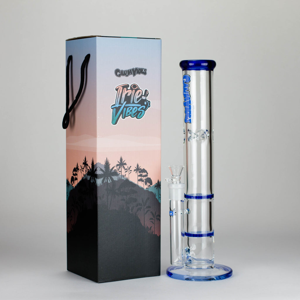 Ganjavibes | 14" Double Disk Honeycomb Perc Bong – Blaze Boutique