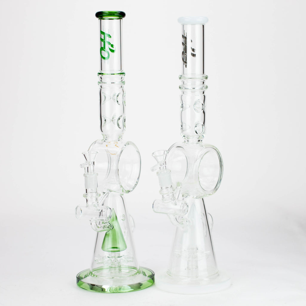 H2O | 19" Big Cone Perc & Inline Diffuser Bong – Blaze Boutique
