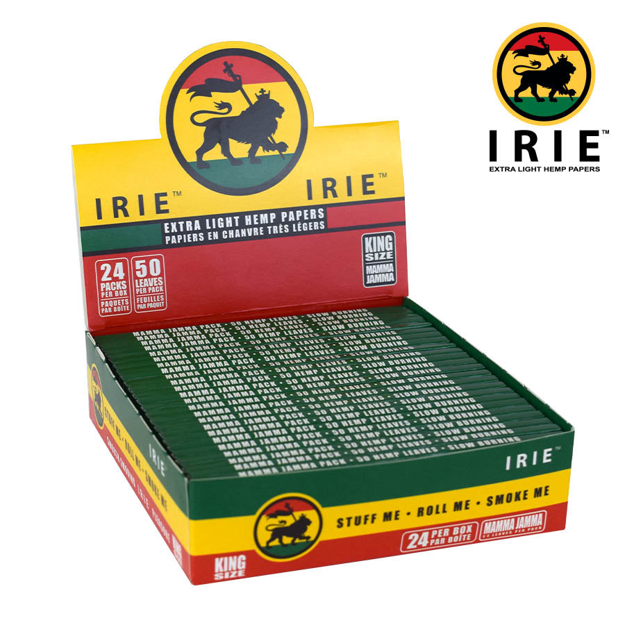 IRIE | King-Size Rasta Rolling Paper | Blended Hemp Papers – Blaze Boutique