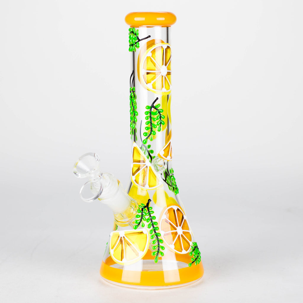 10" Lemonade Beaker Bong | Mini Yellow Glass Bong – Blaze Boutique