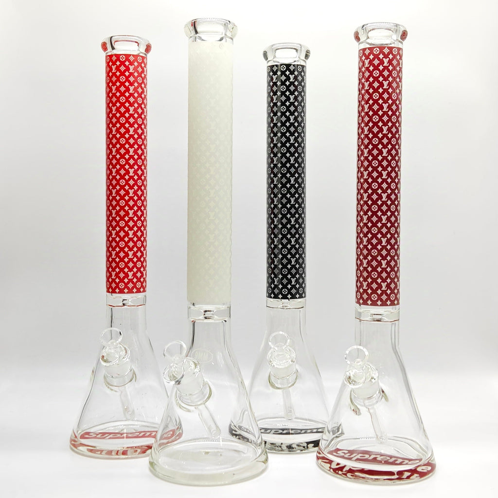 20" Supreme X LV Inspired Beaker Bong | 9mm Luxury Bong – Blaze Boutique