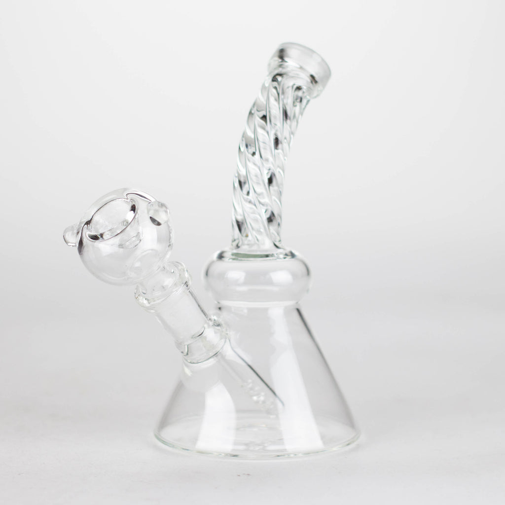 6" Mini Beaker Bong | Small Portable Glass Beaker Bong – Blaze Boutique
