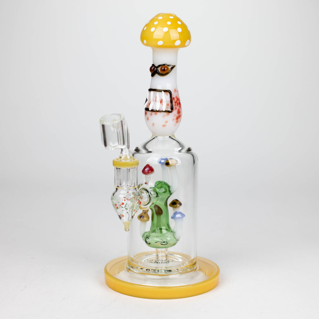 10" Mushroom Dab Rig With Diffuser | Trippy Mini Shatter Rig – Blaze ...