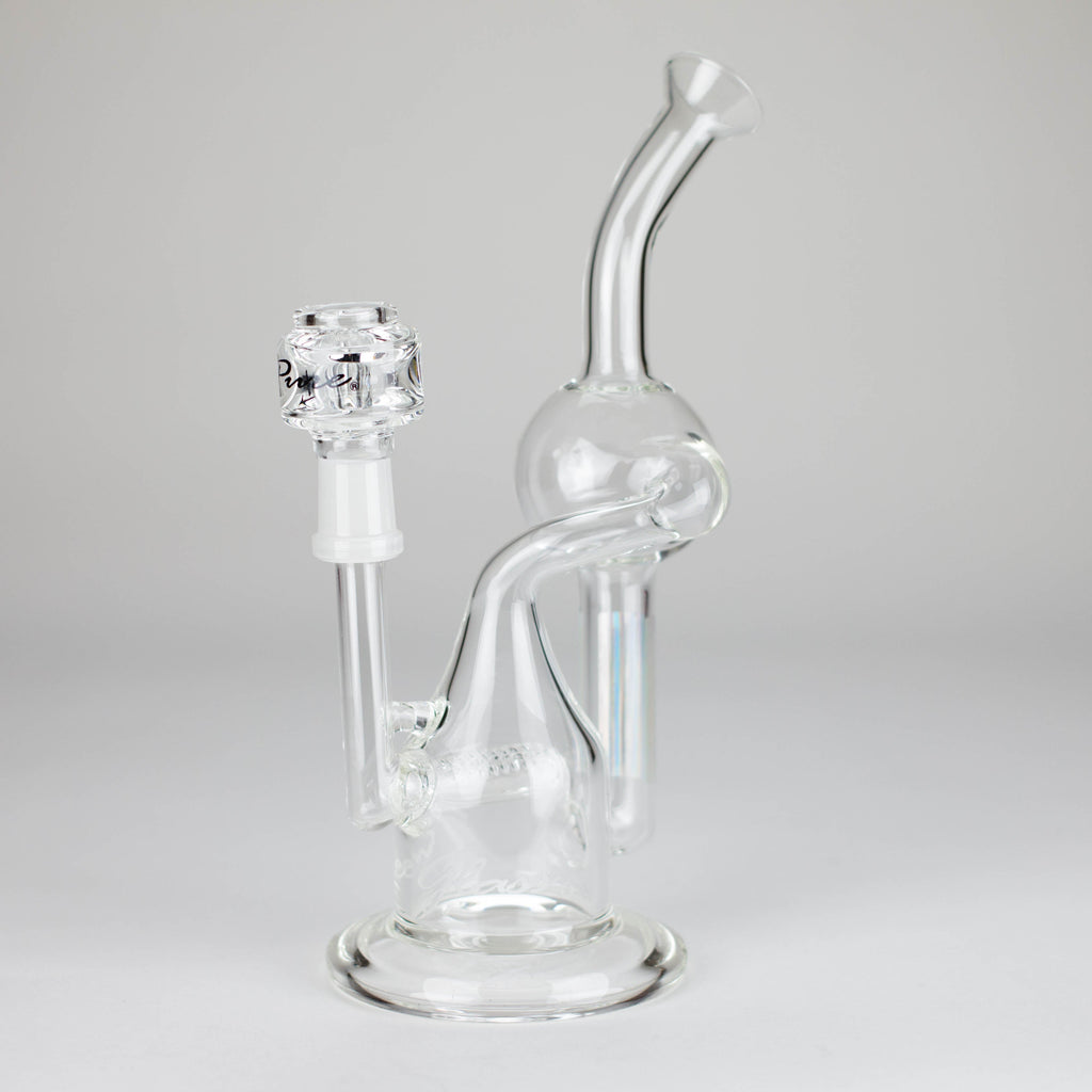 Pure Glass | 8" Hybrid Recycler Dab Rig | Glass Recycler Rig – Blaze ...