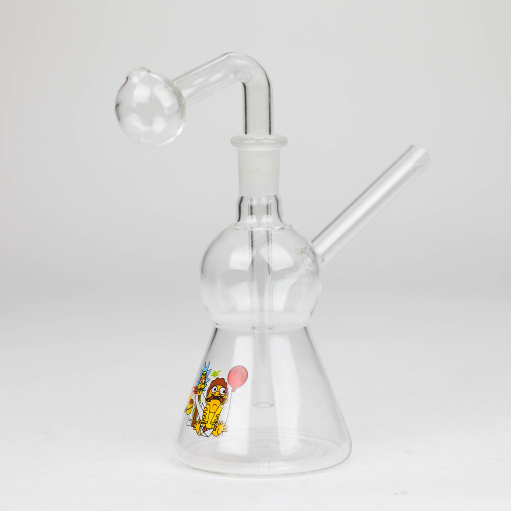 6.5" Rick And Morty Oil Rig | Mini Shatter Rig For Concentrates – Blaze ...