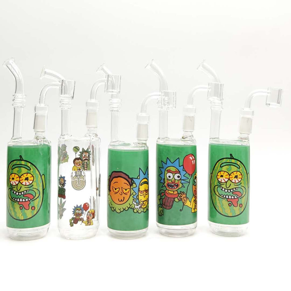 9" Rick And Morty Shatter Rig | Time To Get F*cked Up – Blaze Boutique