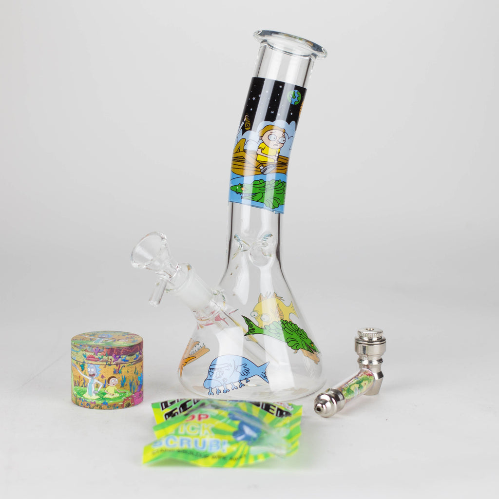 Rick And Morty Smoking Kit | With Bong, Grinder & Metal Pipe. – Blaze ...