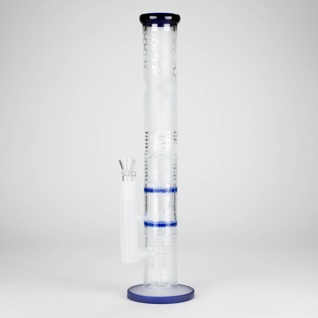 16" Straight Tube Bong With Dual Honeycomb Diffusers – Blaze Boutique