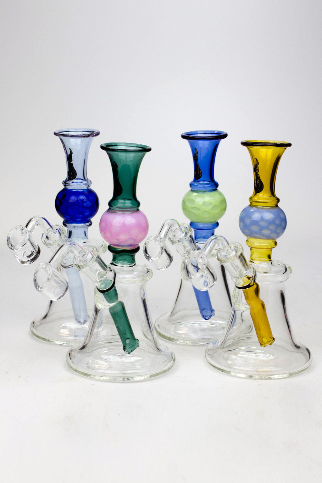 Genie | 7" Hand Bell Fixed Stem Dab Rig | Blaze Boutique Canada