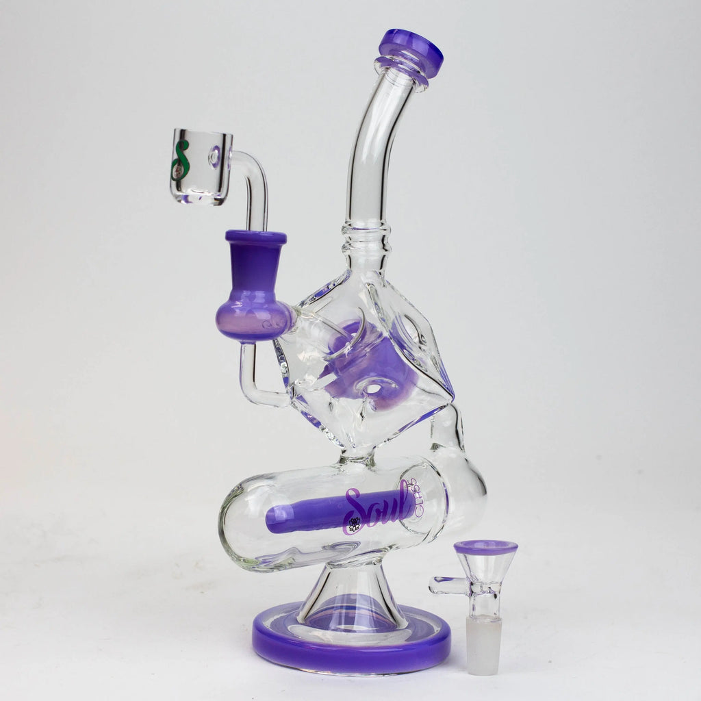 SOUL Glass | 9" Inline Diffuser Dab Rig Hybrid | Blaze Boutique